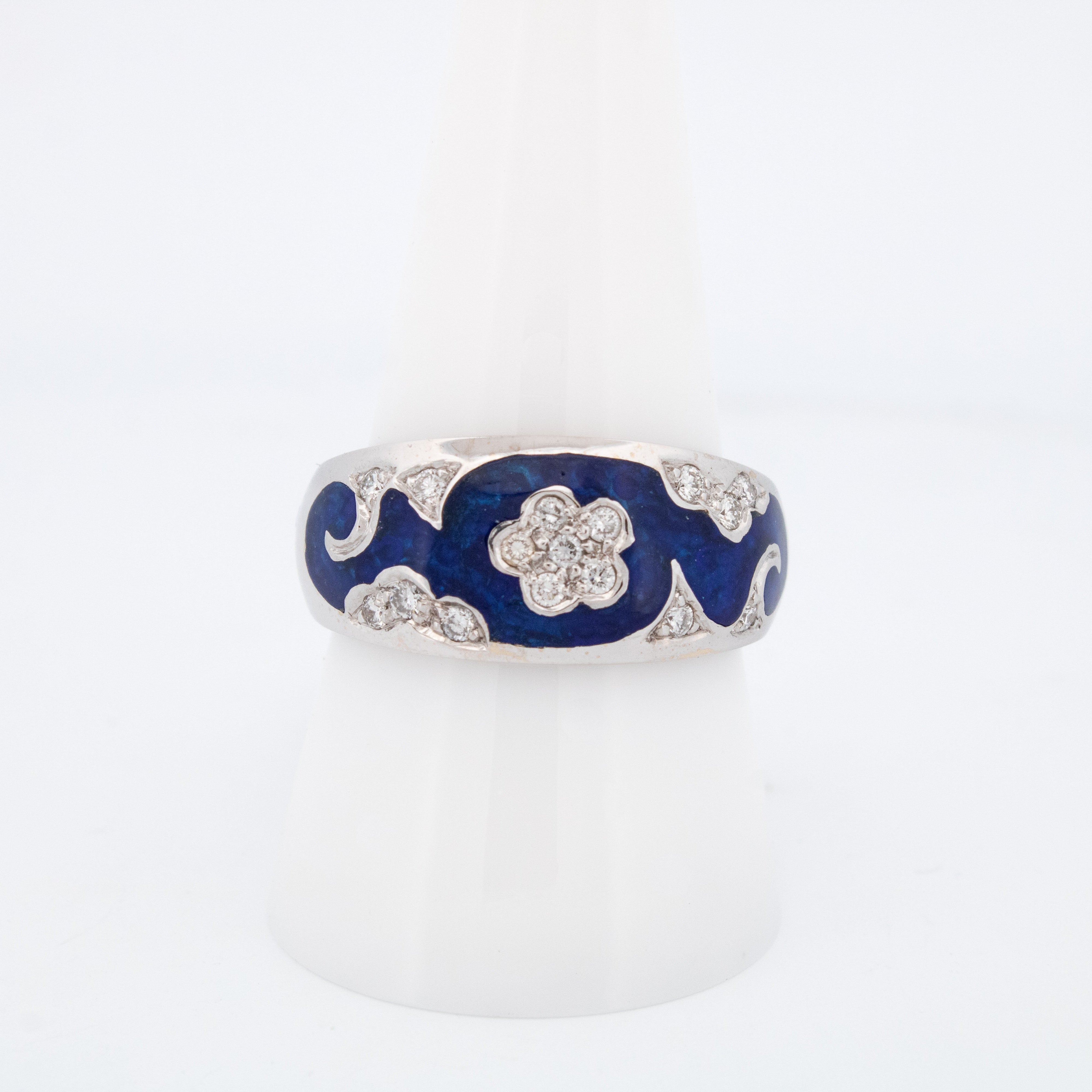 18k Gold Enamel and Diamond – Sharif 24k Jewelers
